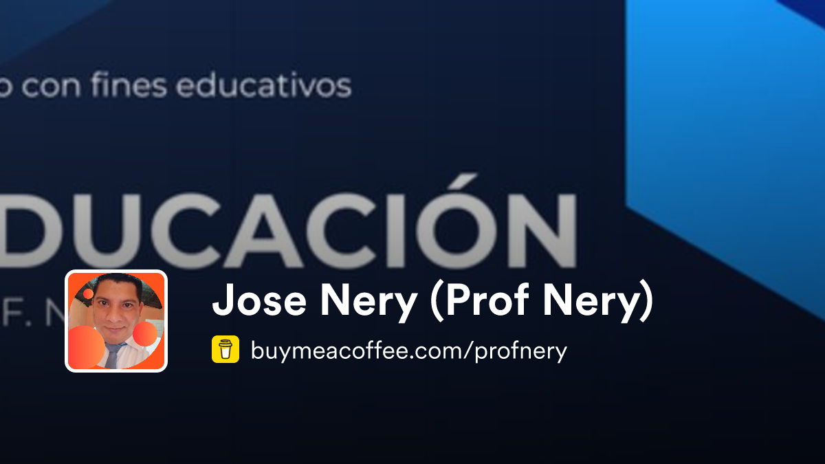 Jose Nery (Prof Nery) - Buymeacoffee