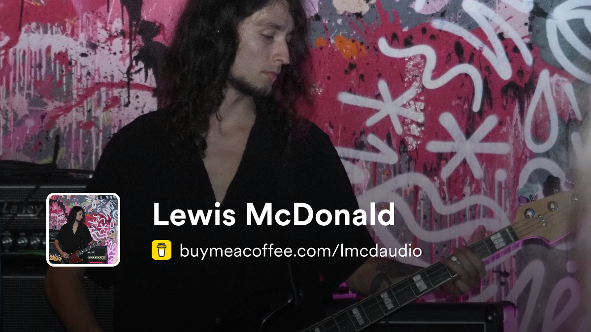 Lewis McDonald - Buymeacoffee