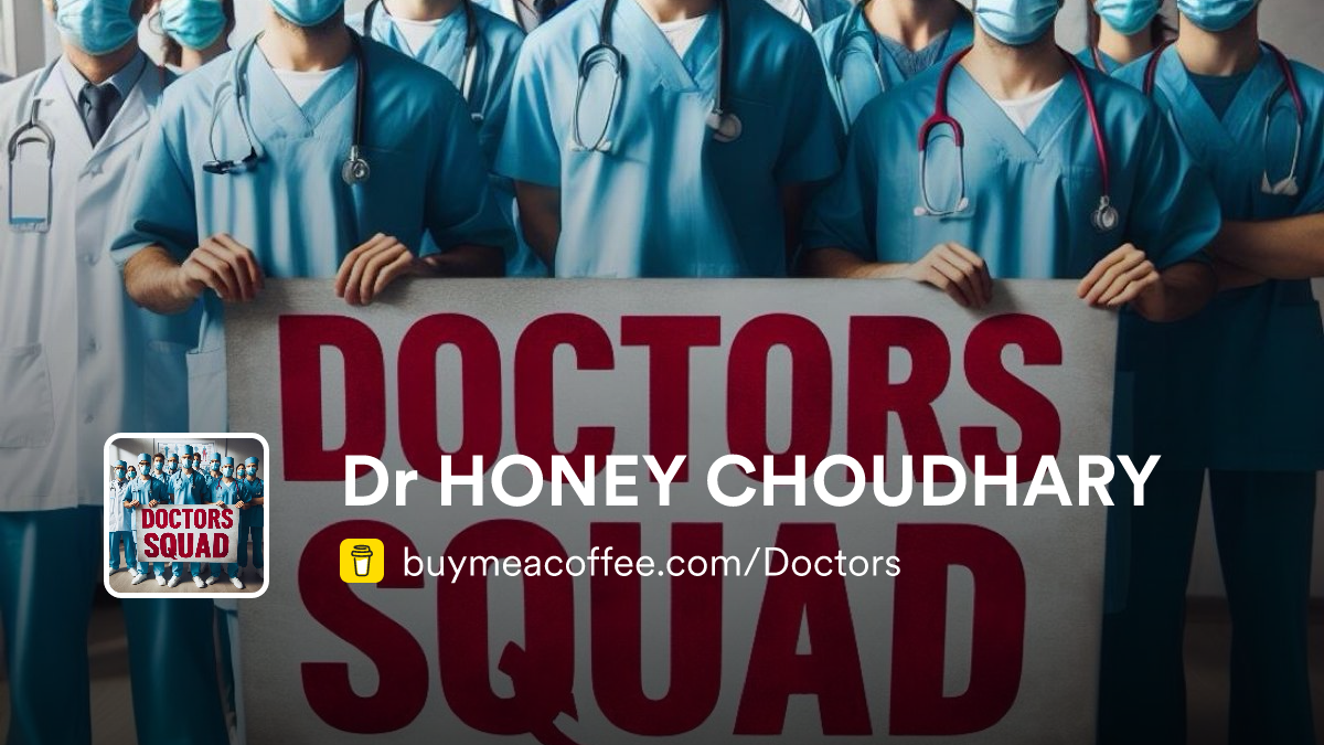 Dr HONEY CHOUDHARY - Buymeacoffee
