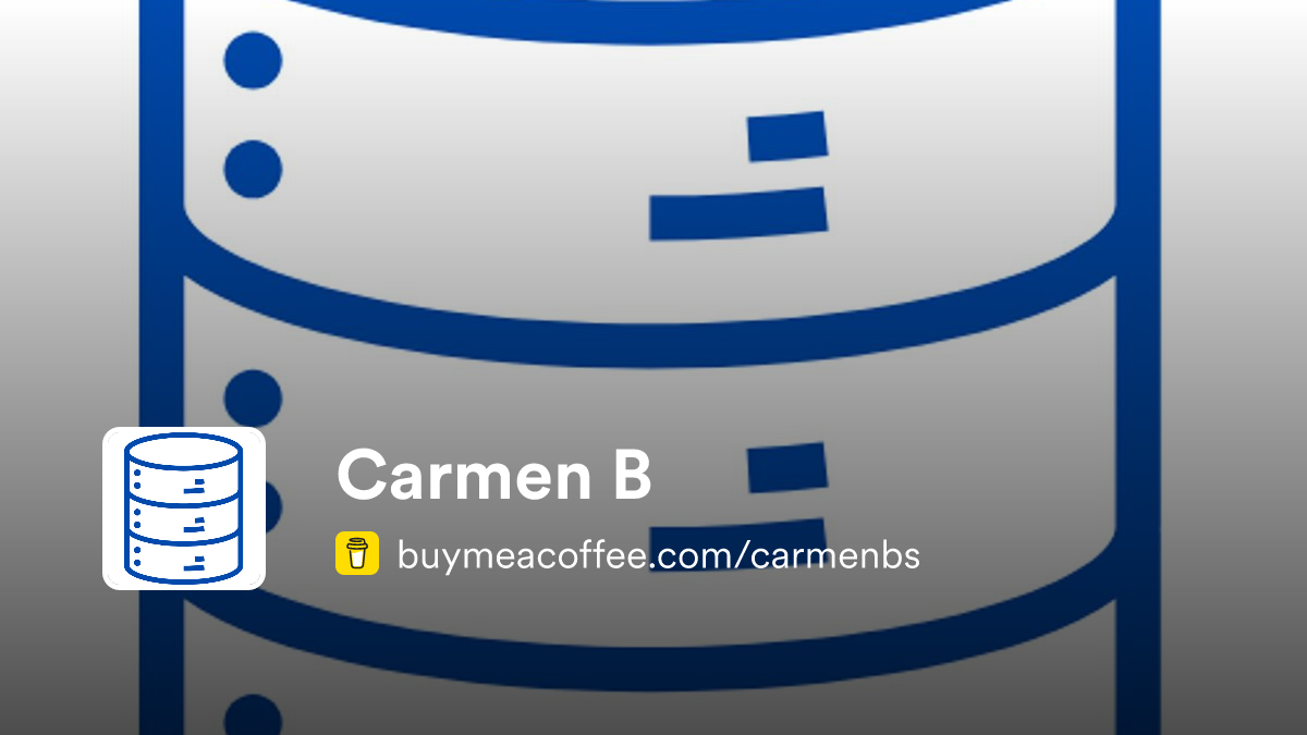 Carmen B - Buymeacoffee