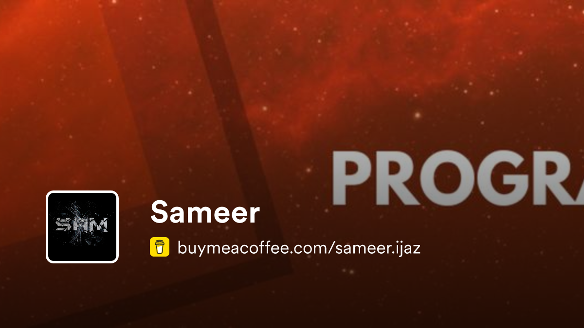 Sameer - Buymeacoffee