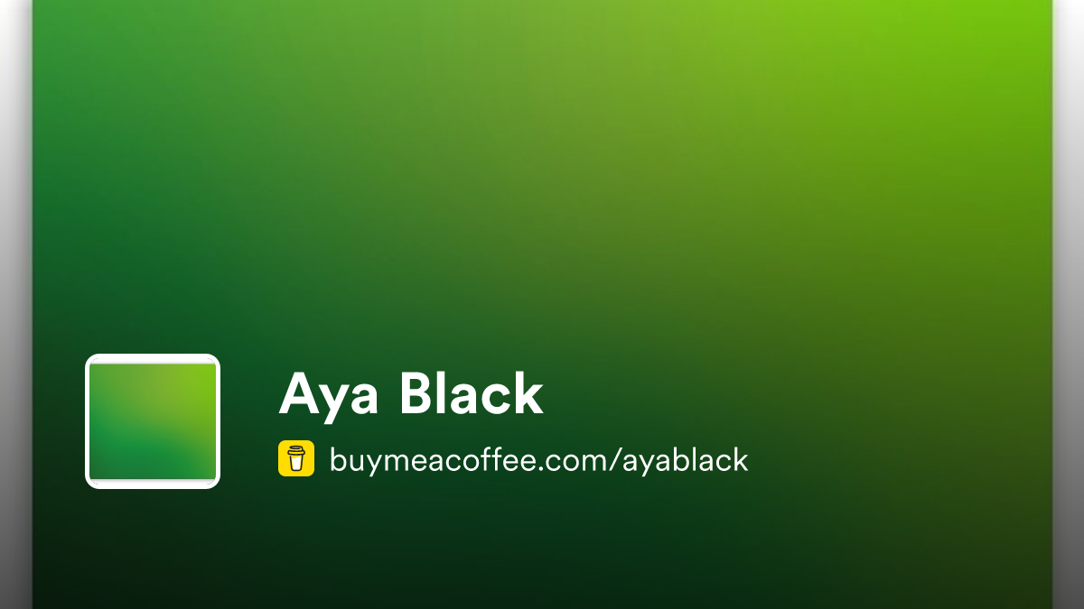 Aya Black is driven by love. writing to heal. - Buymeacoffee