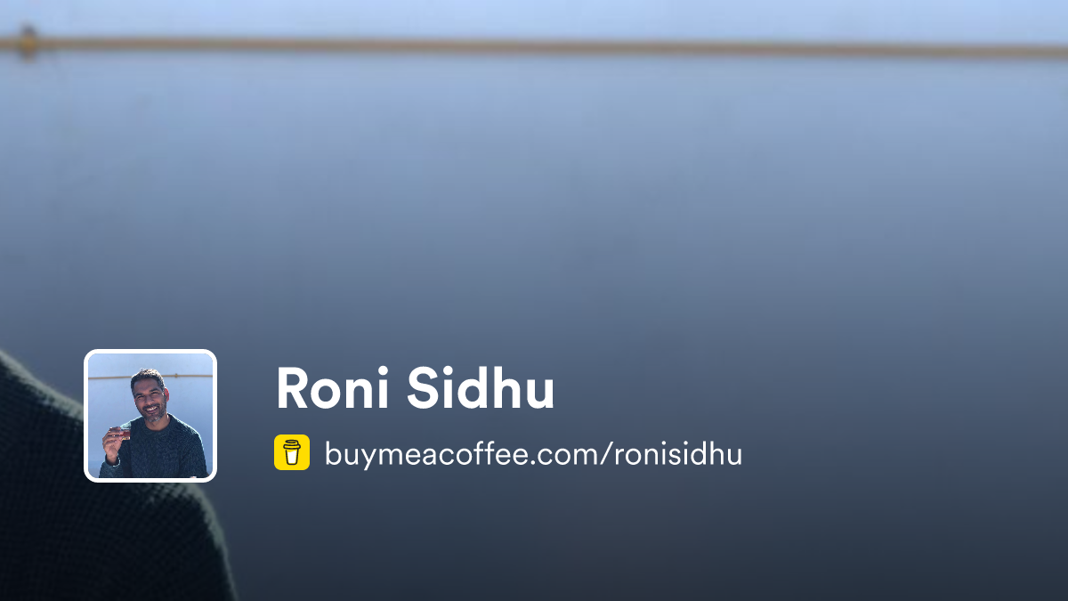 Roni Sidhu - Buymeacoffee