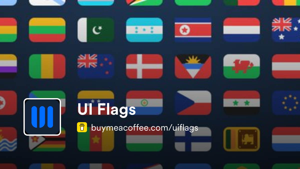 UI Flags is a free flag icon library - Buymeacoffee