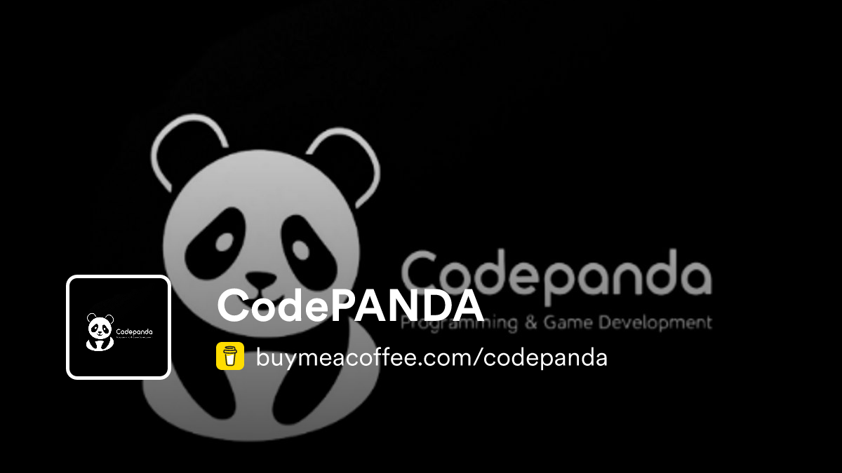 CodePANDA - Buymeacoffee