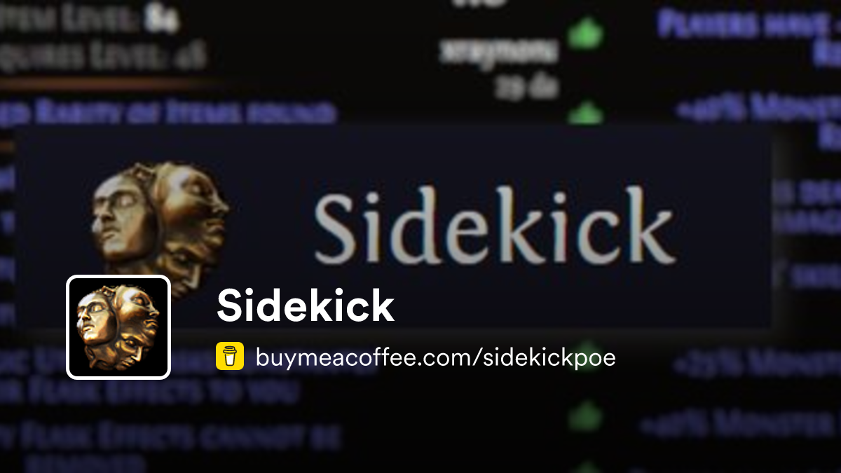 Sidekick - Buymeacoffee