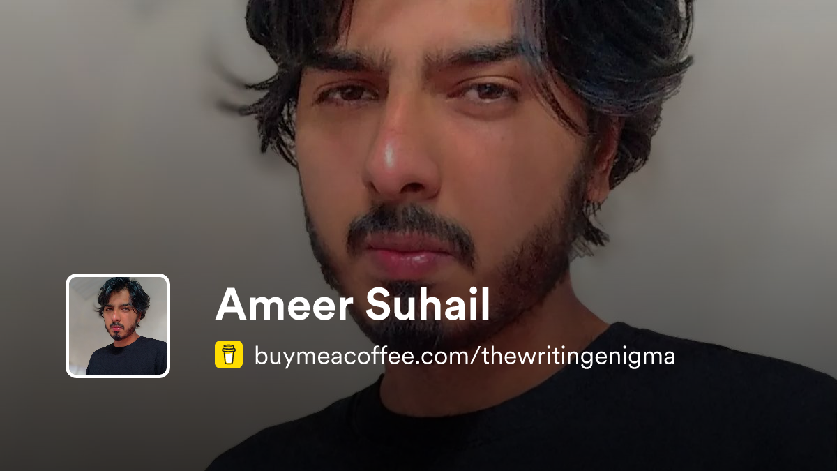 Ameer Suhail - Buymeacoffee