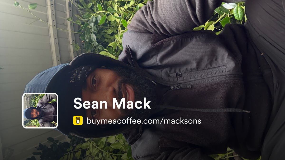 Sean Mack - Buymeacoffee