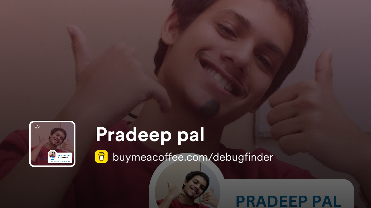 Pradeep pal - Buymeacoffee