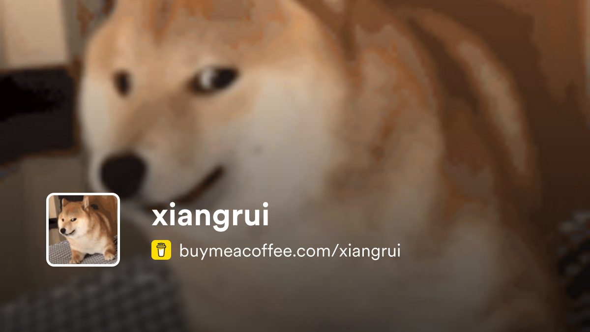 xiangrui - Buymeacoffee