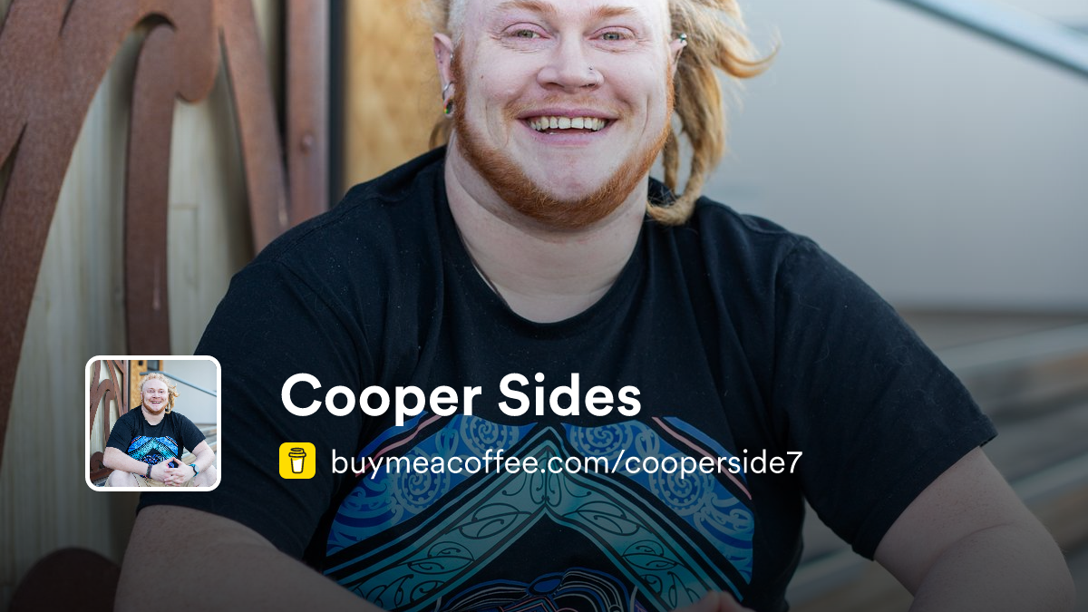 Cooper Sides is posting transgender queer education content - Buymeacoffee