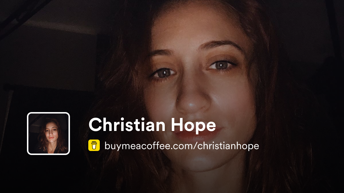 Christian Hope - Buymeacoffee