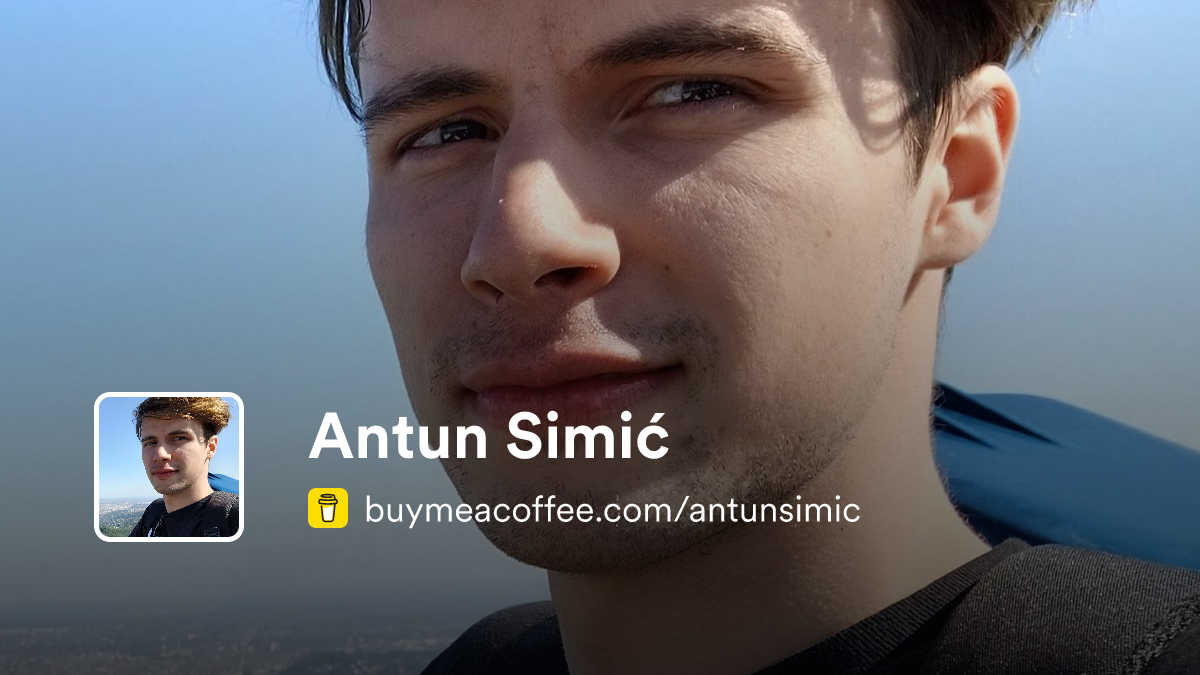 Antun Simić - Buymeacoffee