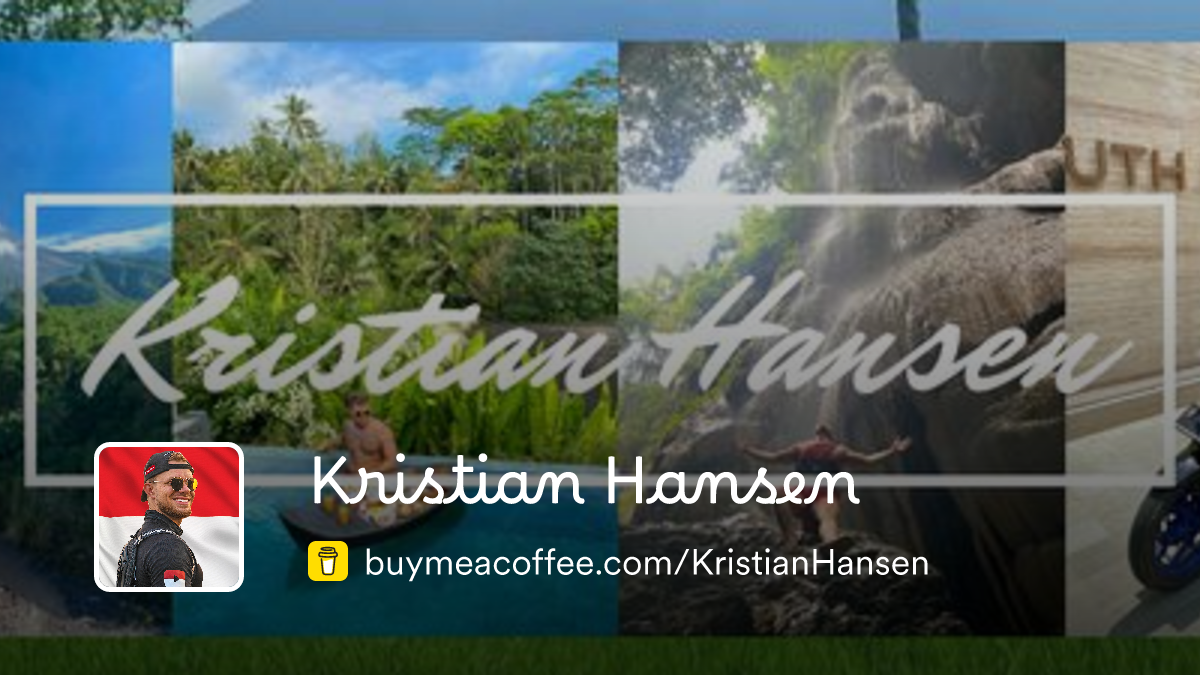 Kristian Hansen is Creating Travel content from Sabang to Merauke with Turangga 🇮🇩 - Buymeacoffee