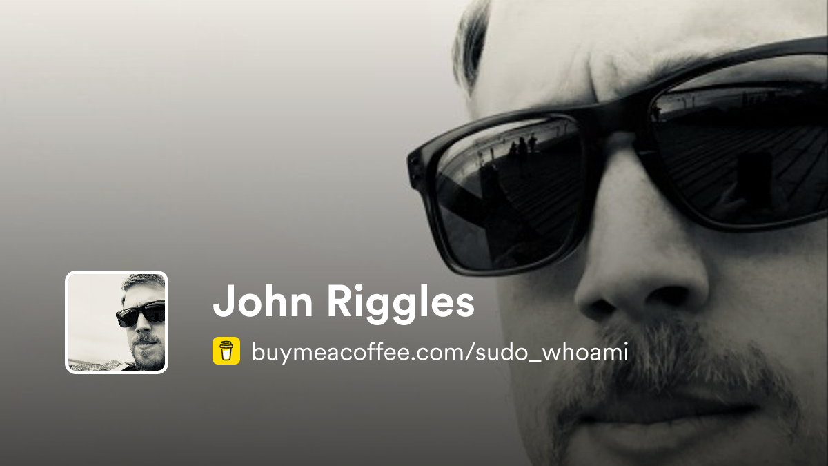 John Riggles is creating open-source software and hardware - Buymeacoffee