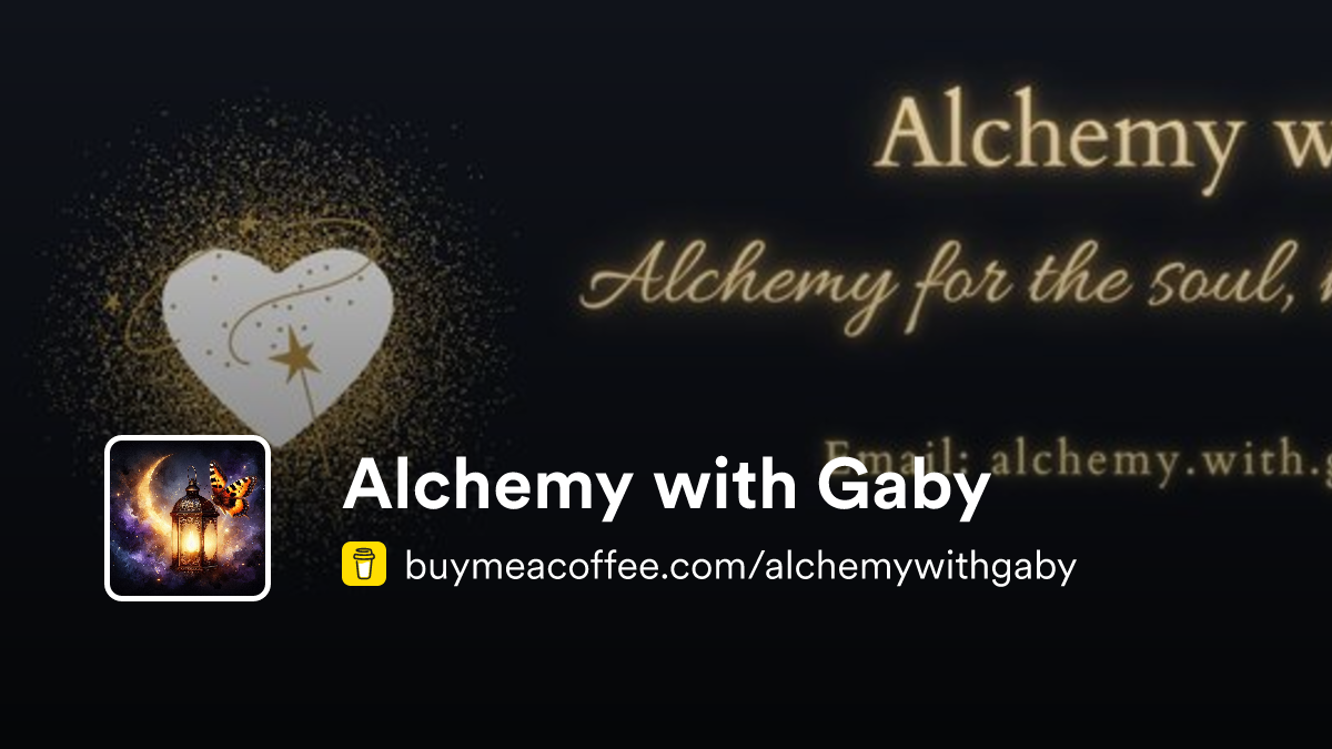 Alchemy with Gaby - Buymeacoffee