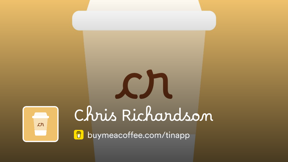 Chris Richardson - Buymeacoffee
