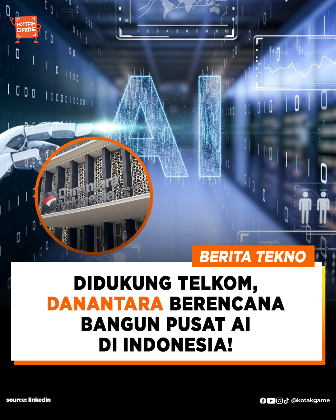 Didukung Telkom, DANANTARA Berencana Bangun Pusat AI di Indonesia ...