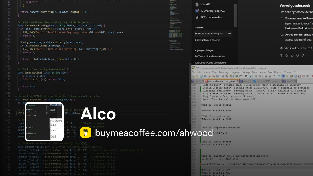 Alco is creating opensource code for home automatization and woodwork ...