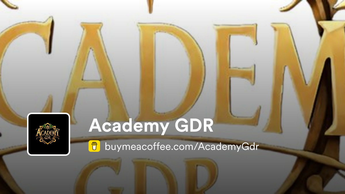 Extras | Academy GDR - Buymeacoffee