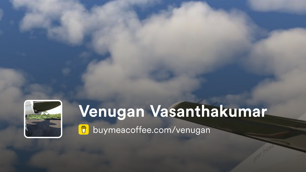Venugan Vasanthakumar - Buymeacoffee