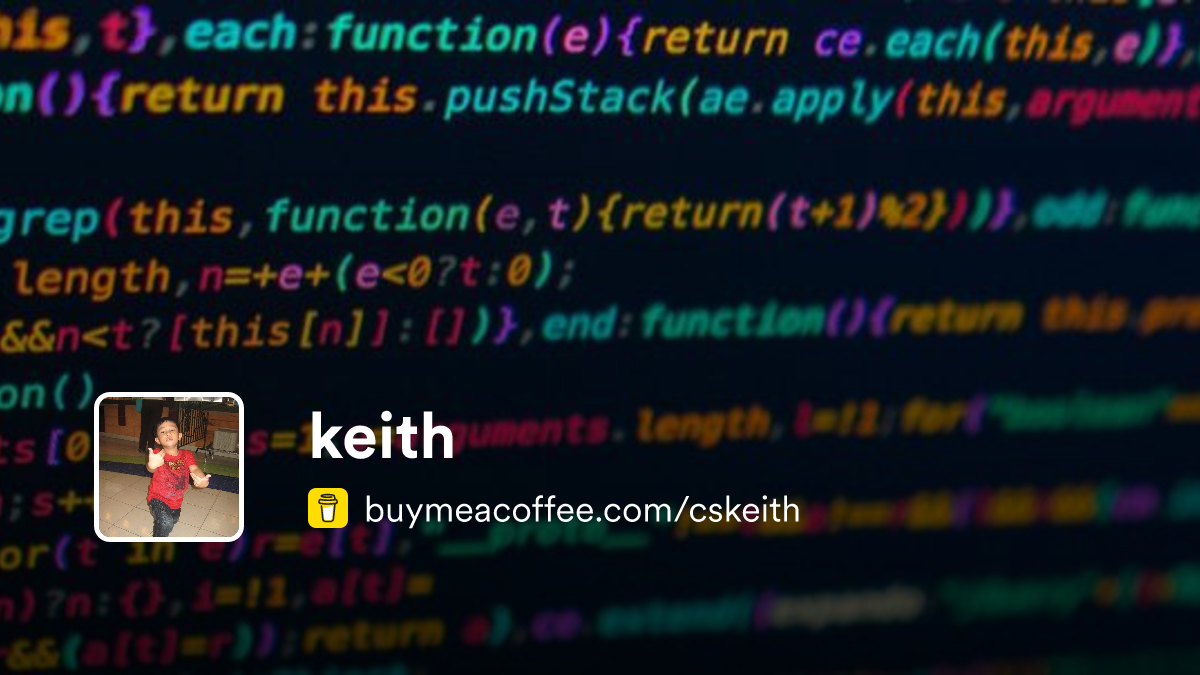 Extras | keith - Buymeacoffee