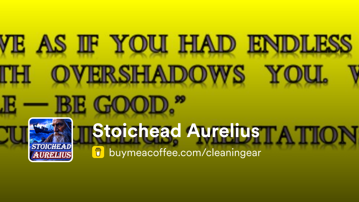 Stoichead Aurelius is Videos on stoic philosophy to spread the ancient Wisdom of Stoicism ...
