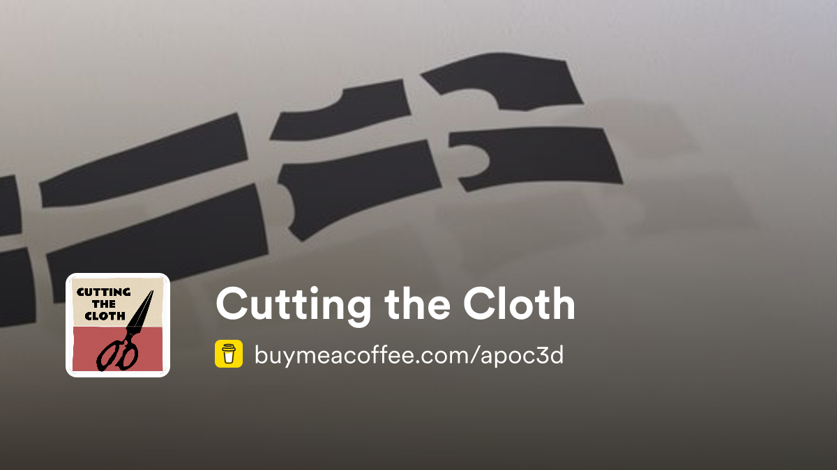 Cutting the Cloth - Buymeacoffee