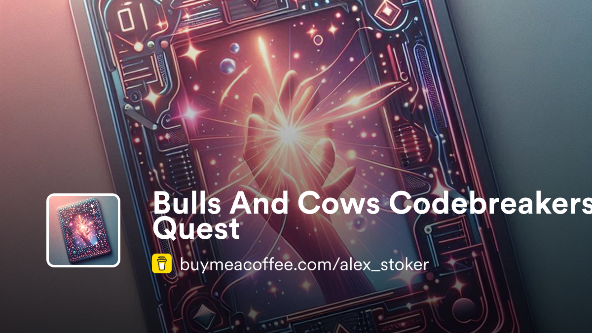 Bulls And Cows Codebreakers Quest - Buymeacoffee