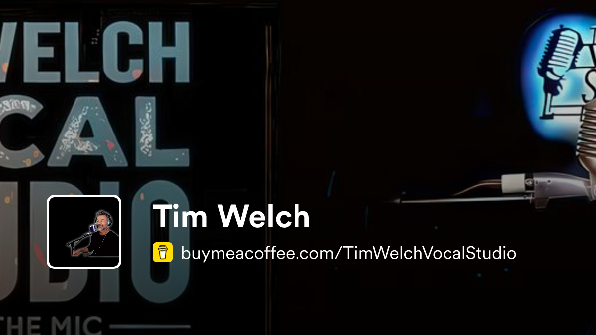 Tim Welch is Reaction videos, vocal analyses - Buymeacoffee