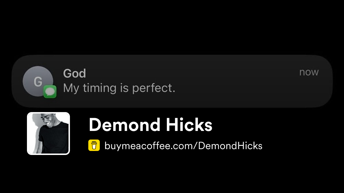 Demond Hicks - Buymeacoffee