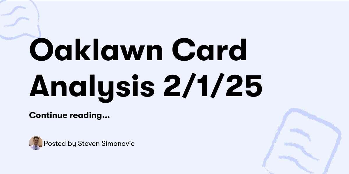 Oaklawn Card Analysis 2/1/25 — Steven Simonovic - Buymeacoffee