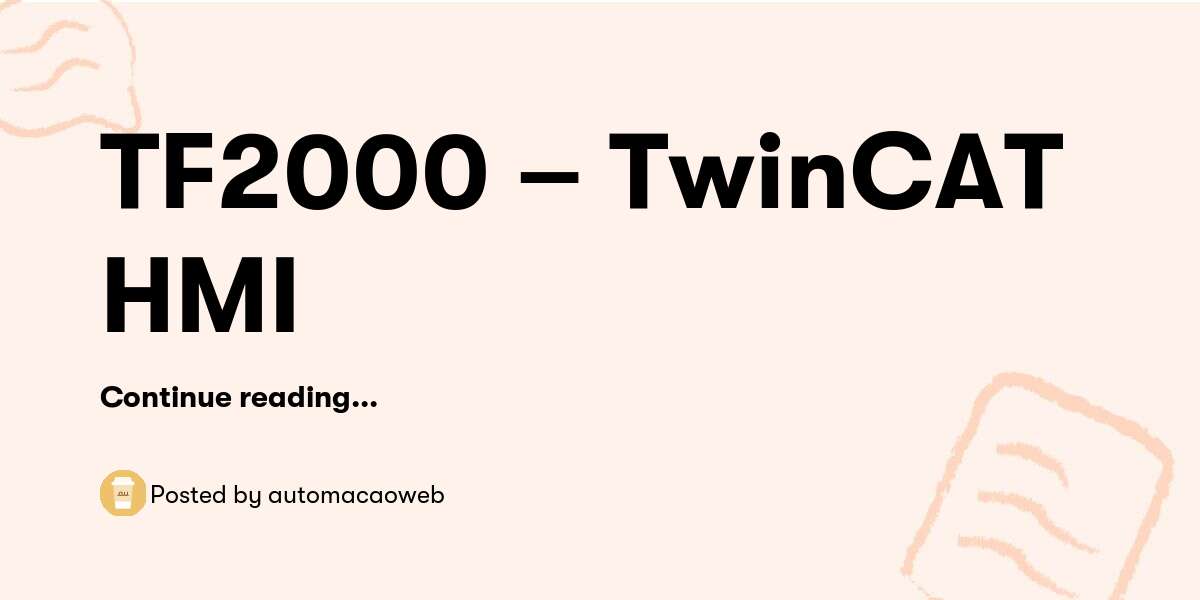 TF2000 – TwinCAT HMI — automacaoweb - Buymeacoffee