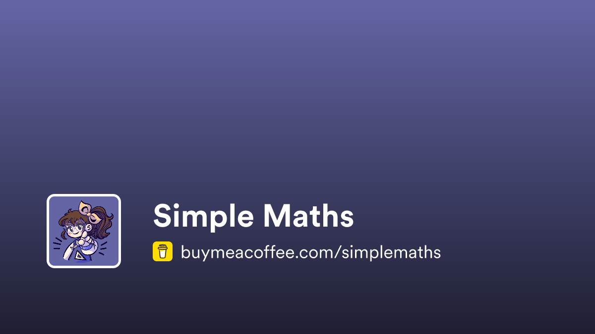 Simple Maths is Exercices de mathématiques - Buymeacoffee