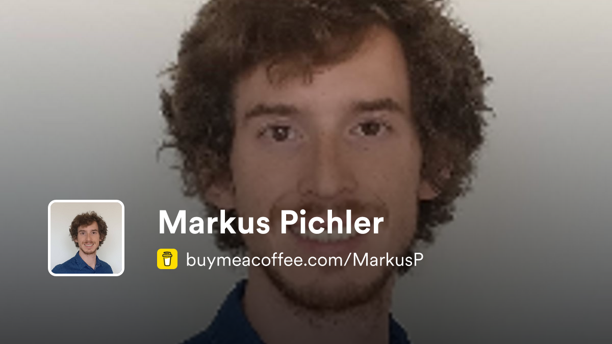 Markus Pichler - Buymeacoffee