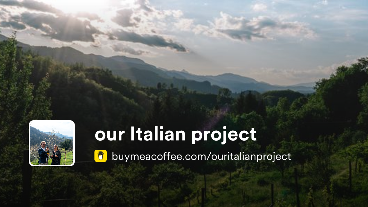 our Italian project - Buymeacoffee