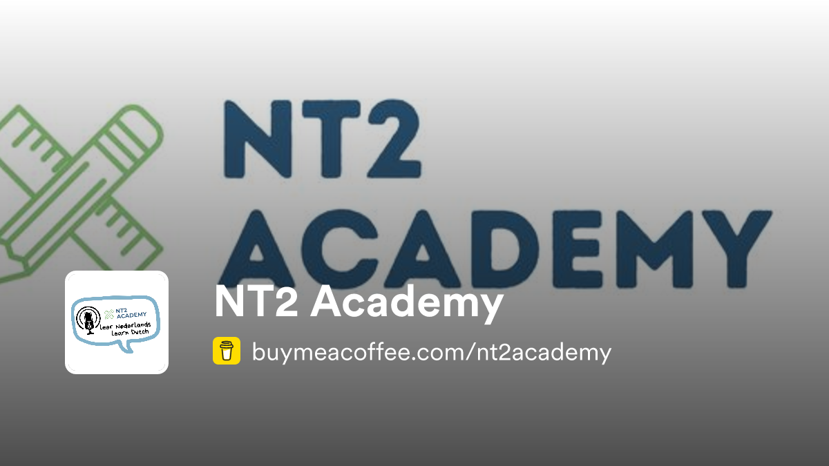 NT2 Academy - Buymeacoffee