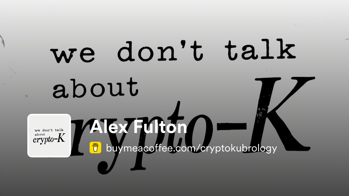 Alex Fulton - Buymeacoffee