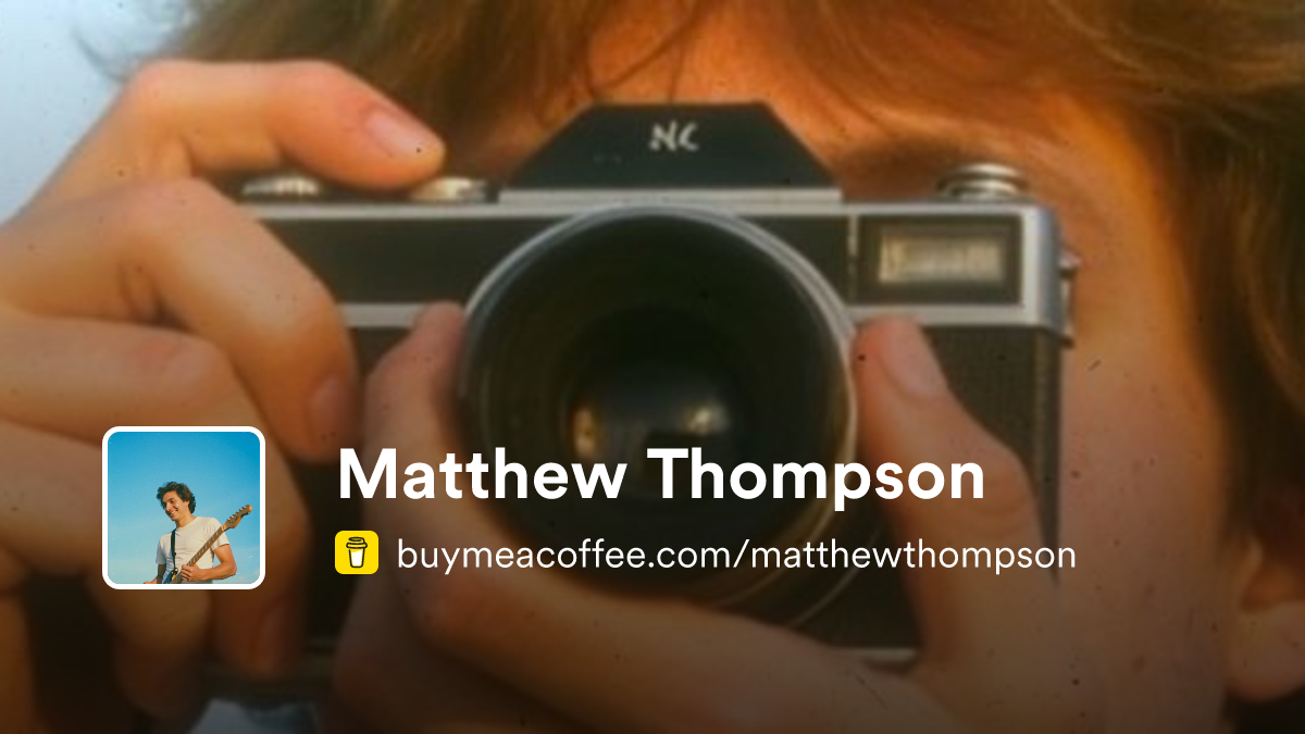 Matthew Thompson - Buymeacoffee