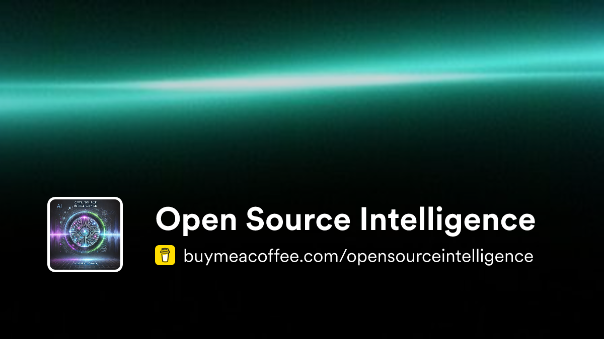 Open Source Intelligence is Podcast - Buymeacoffee