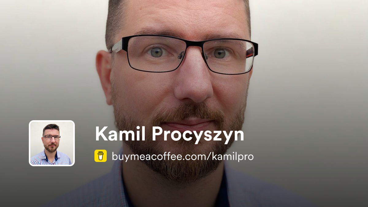 Kamil Procyszyn - Buymeacoffee