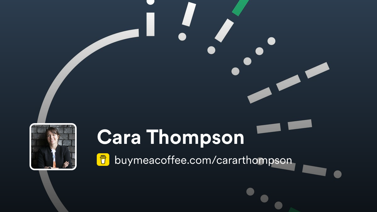 Cara Thompson is helping others make the most of dataviz - Buymeacoffee