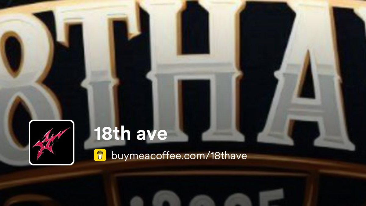 18th ave - Buymeacoffee