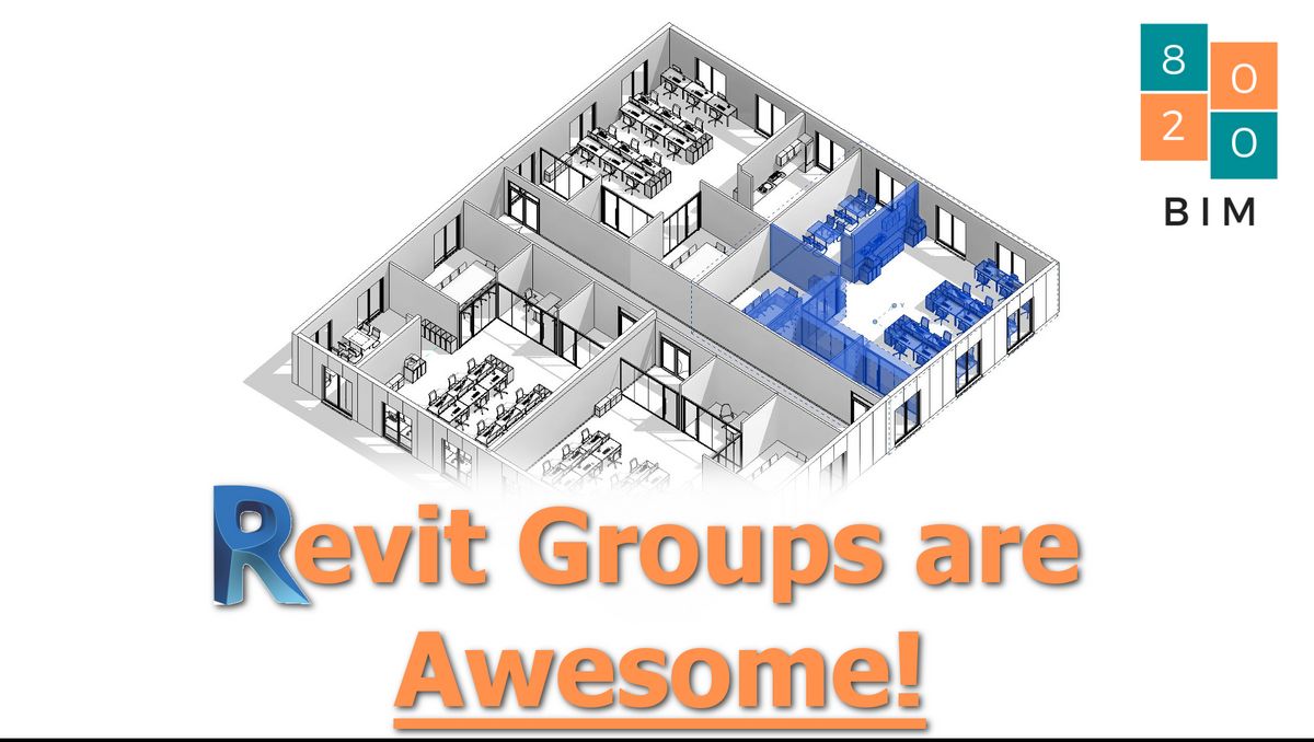 Revit Tutorial Model File - Groups in Revit — 8020BIM - Buymeacoffee