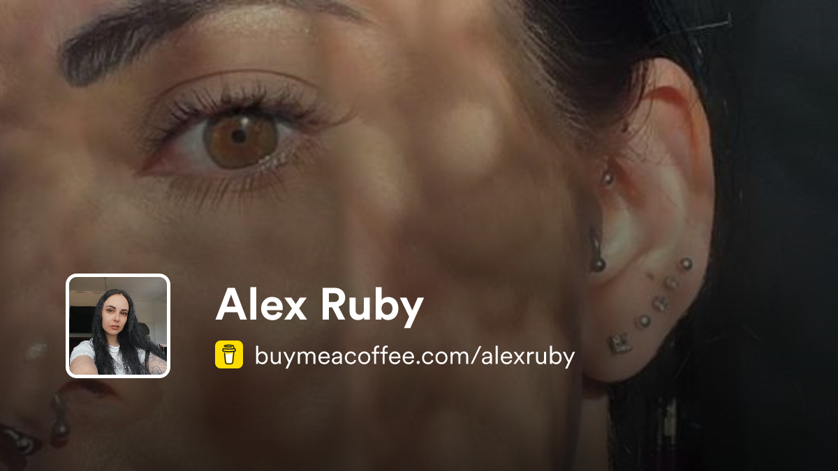 Alex Ruby is creating TikTok content - Buymeacoffee