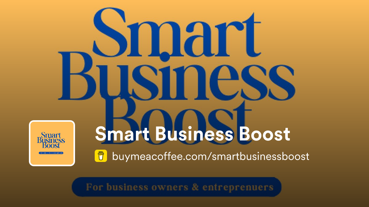 Smart Business Boost - Buymeacoffee