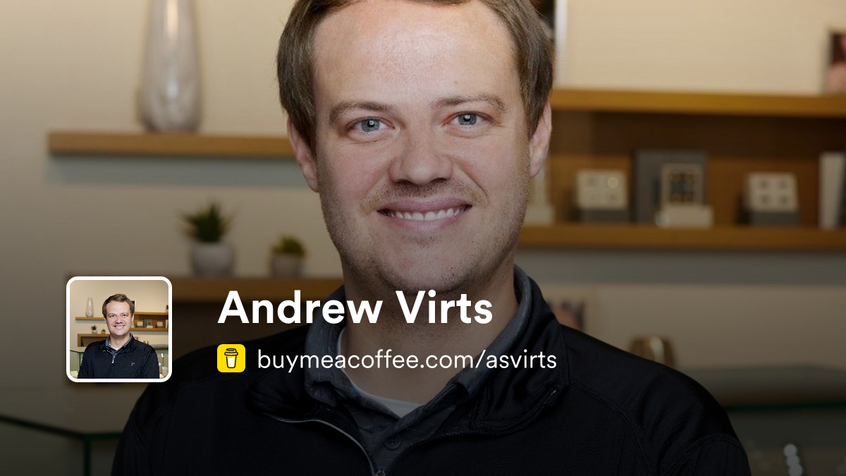 Andrew Virts is Programming and start up content - Buymeacoffee