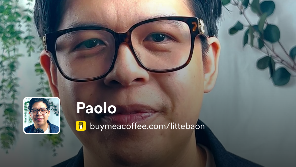 Paolo is Poetry - Buymeacoffee