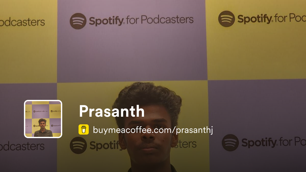 Prasanth - Buymeacoffee