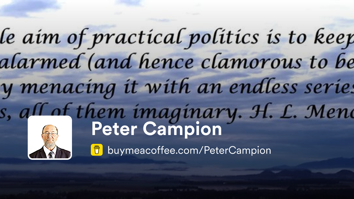 Peter Campion is Red-pilling the media, seven days a week... - Buymeacoffee